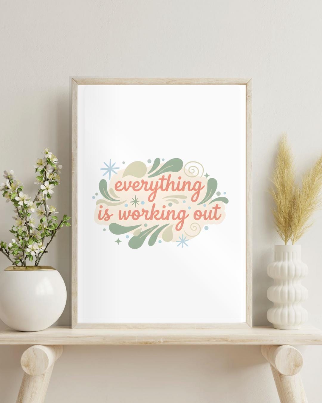 Optimistic Hopeful Gratitude Poster - Digital Portrait Print - Etsy