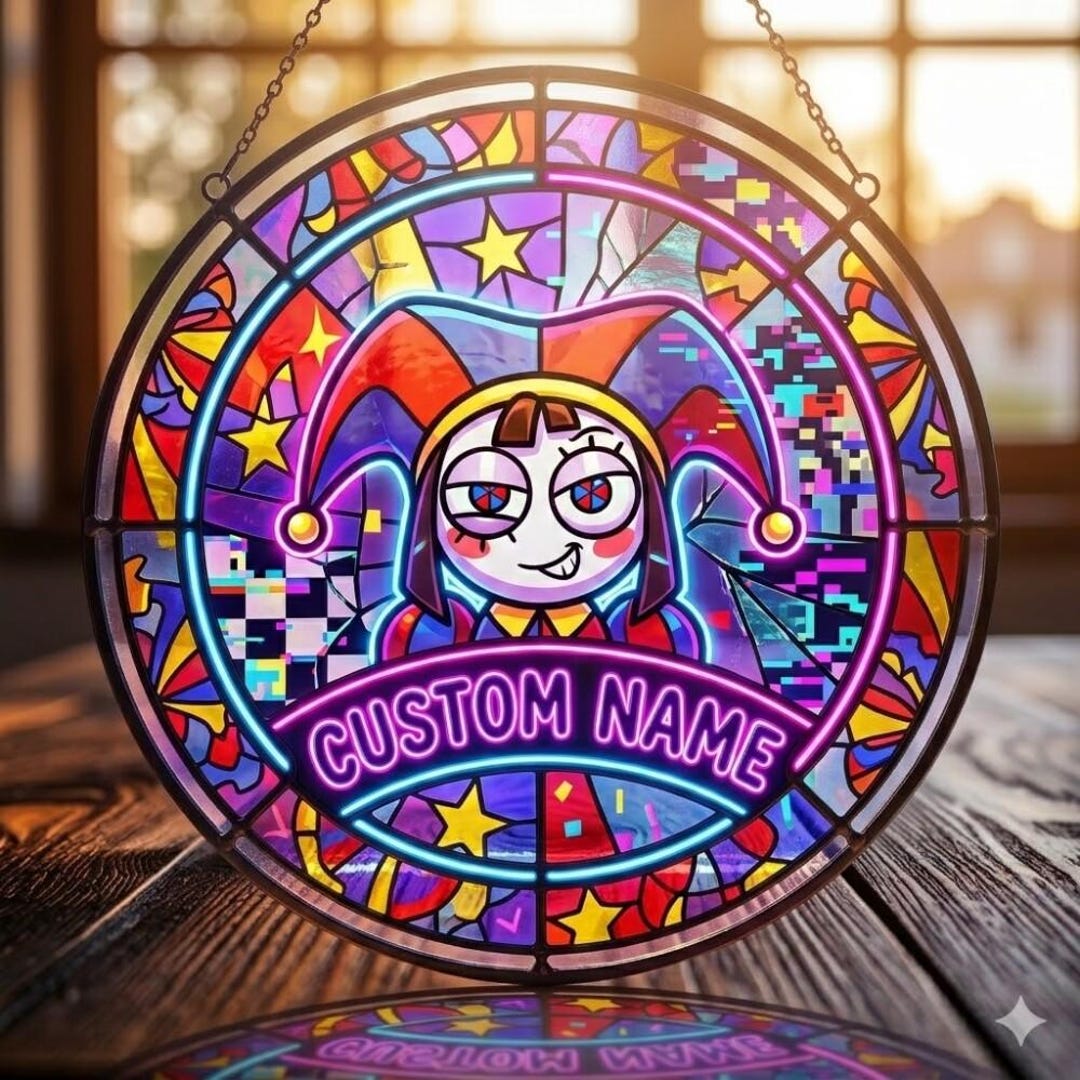 Custom the Amazing Digital Circus Suncatcher, Digital Circus Pomni ...