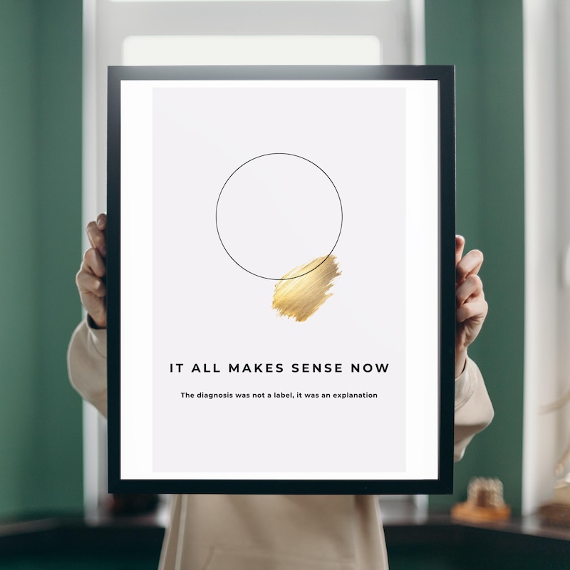 Adhd Poster Quote - Etsy UK