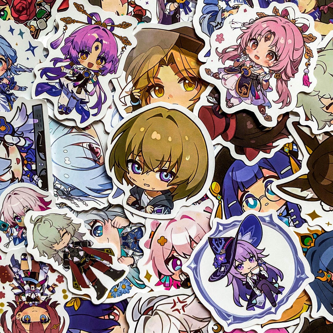 50PCS Comic Book Characters Sticker Pack, Fantasy Game Art Sticker ...