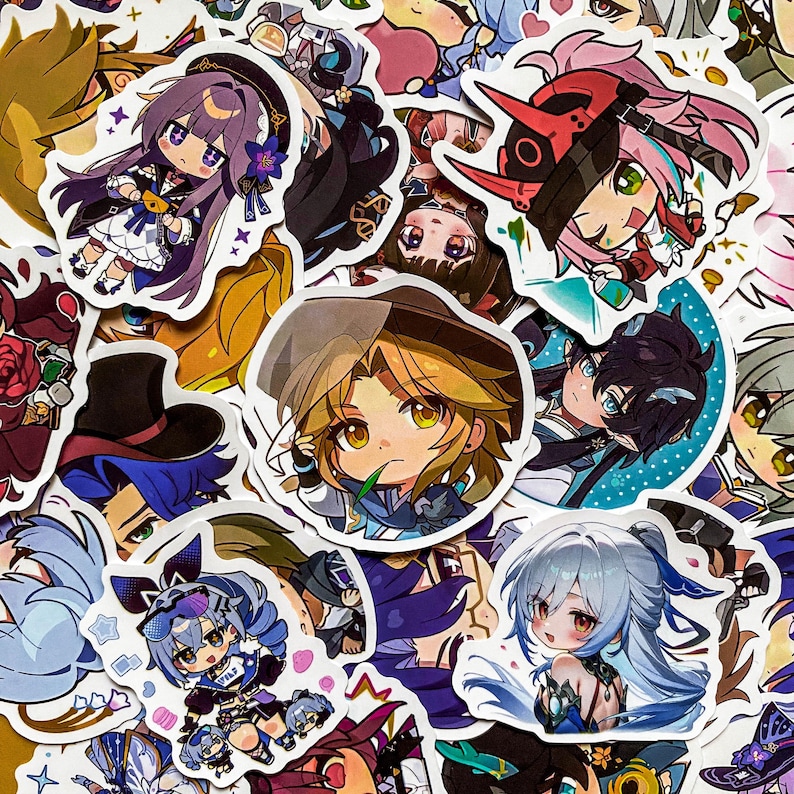 50PCS Comic Book Characters Sticker Pack, Fantasy Game Art Sticker ...