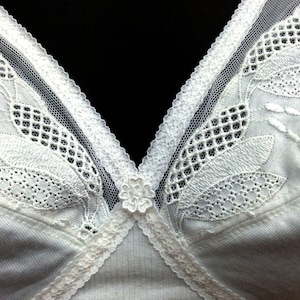 Vintage Playtex Corselette Girdle Bodysuit 34B Corset White Cotton 80s ...