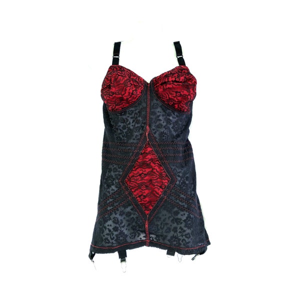 Red Corset Girdle Etsy