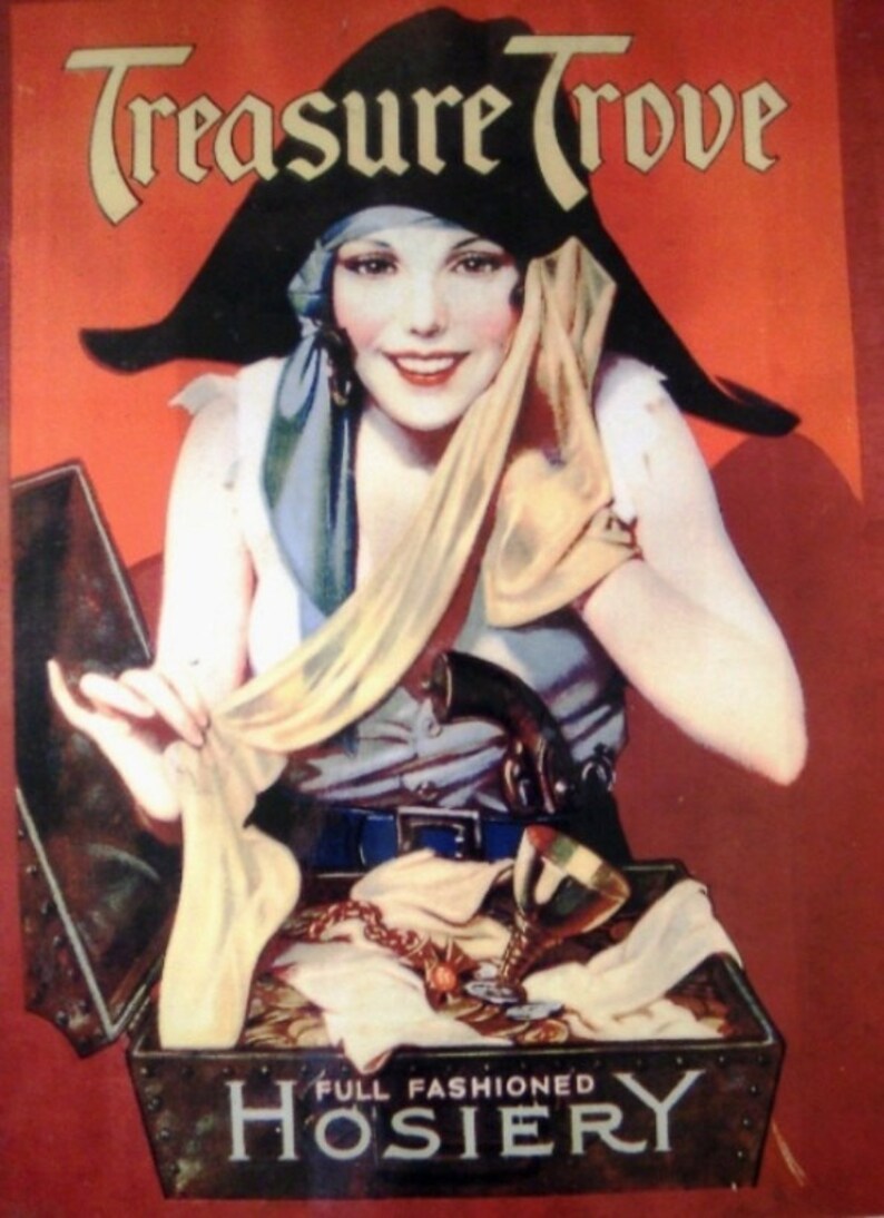 Alluring Vintage Lady Pirate Poster - Etsy