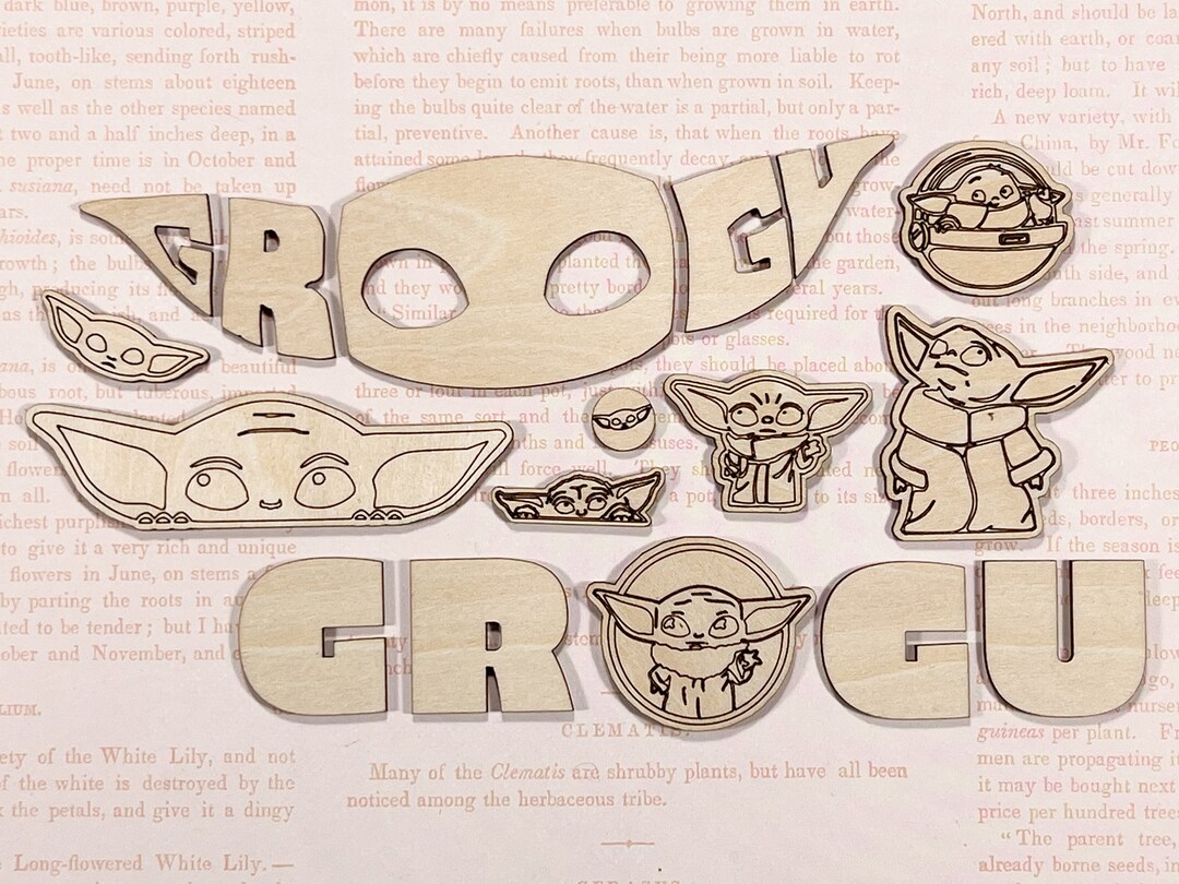 Baby Alien Name Titles and Icons Wood Veneer Scrapbooking ...