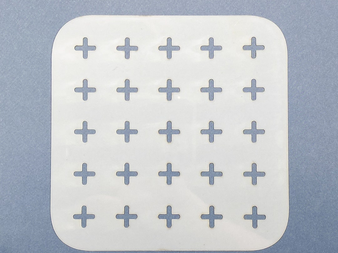 Small Plus Signs Stencil - Etsy