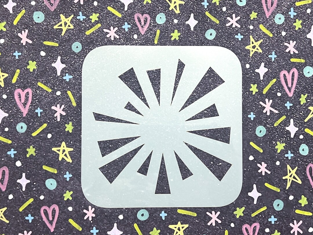 Full Explosion Stencil - Etsy