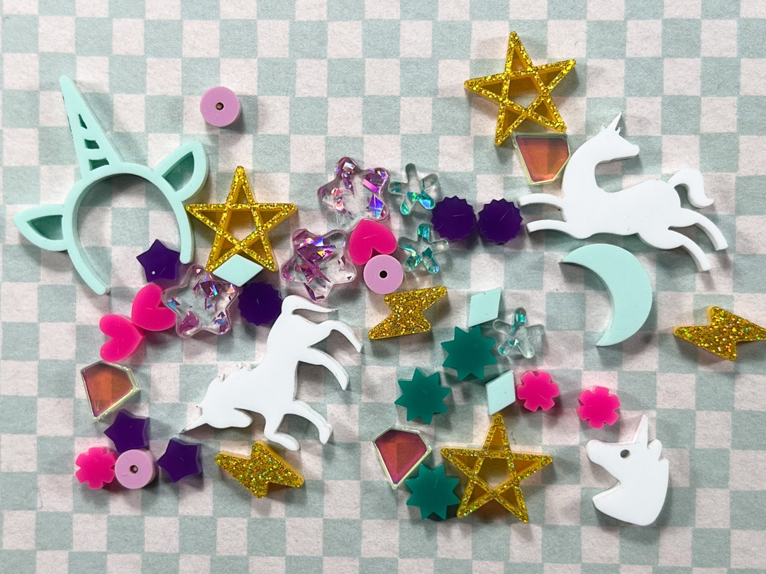 1D Unicorn Sprinkles Magical Colors Birthday Acrylic Scrapbooking ...