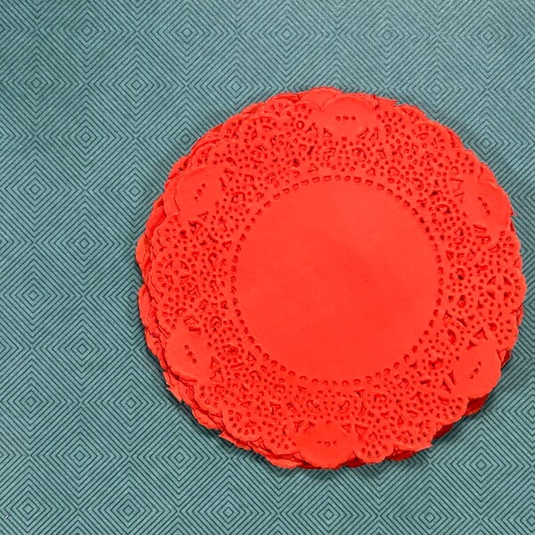 Red Paper Doilies - Etsy