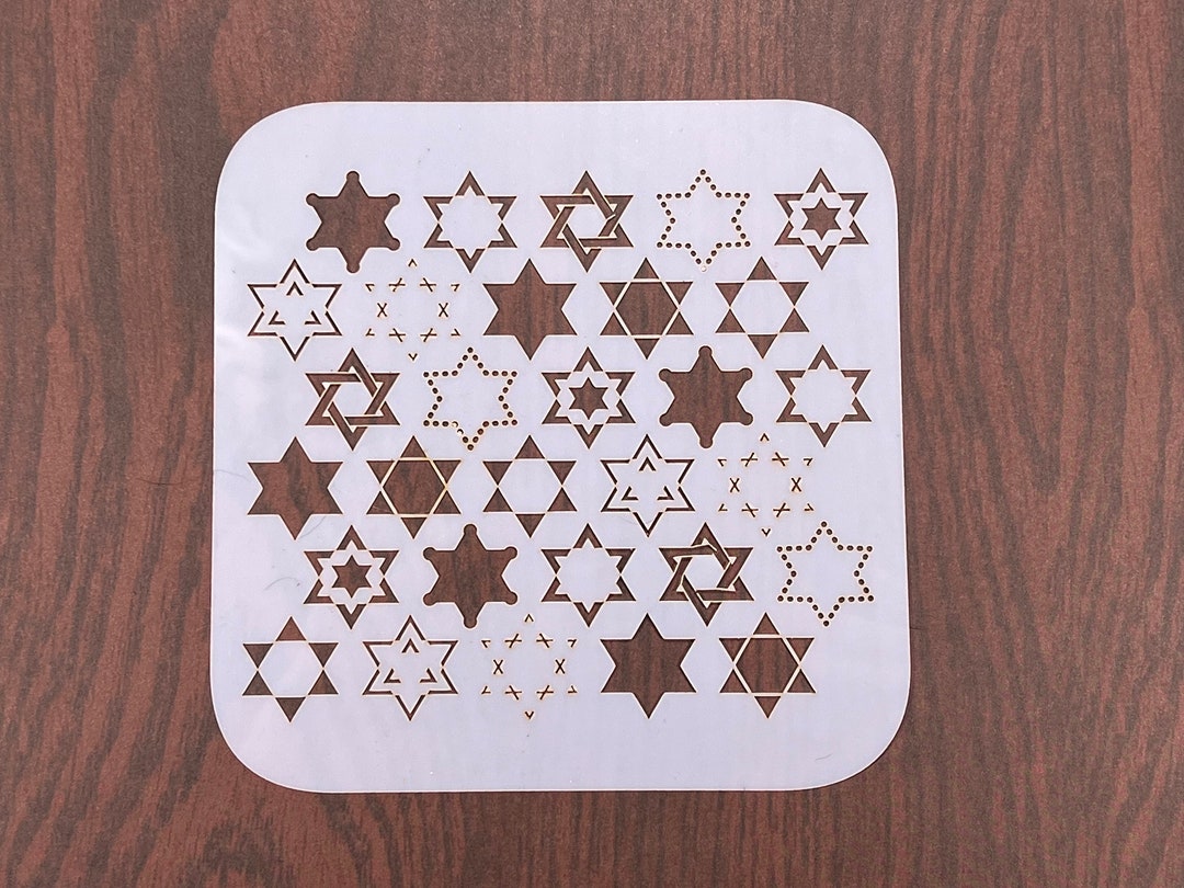 Star of David Repeating Pattern Stencil - Etsy