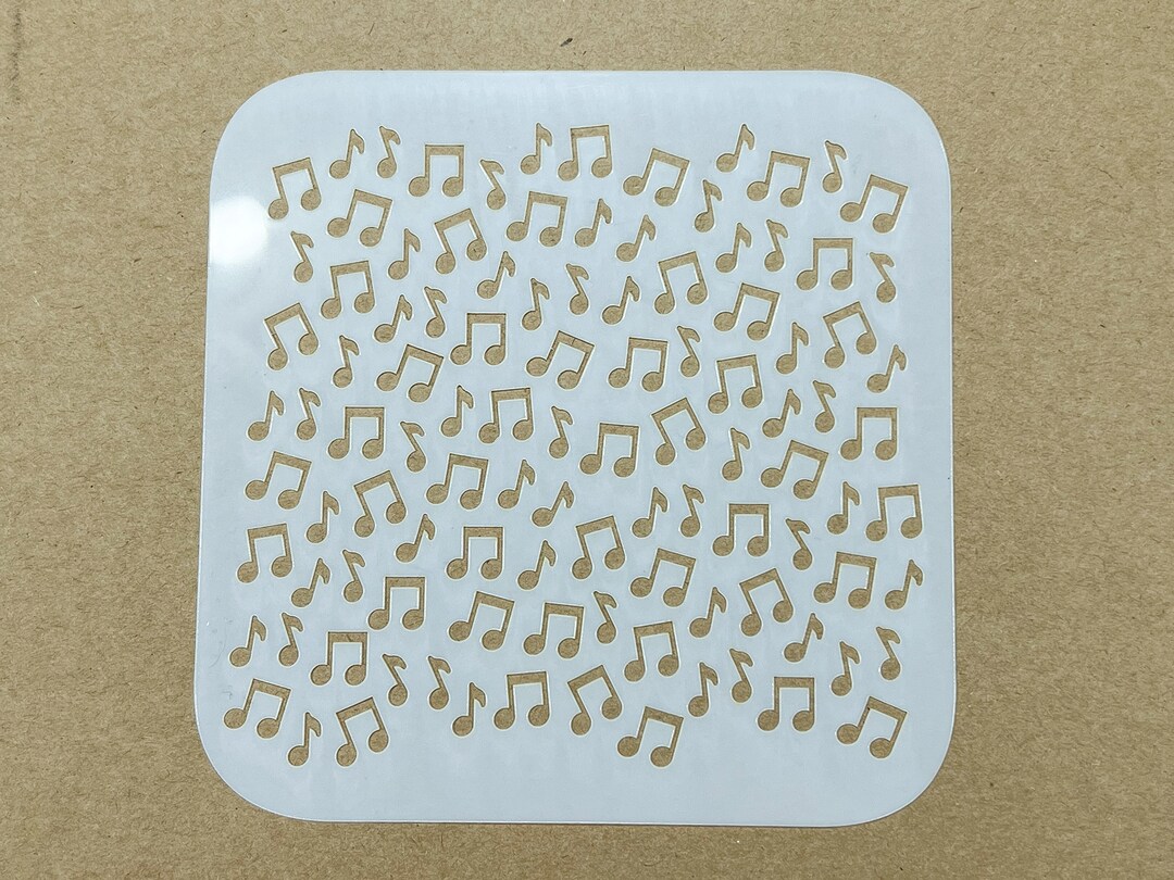 Music Notes Stencil - Etsy