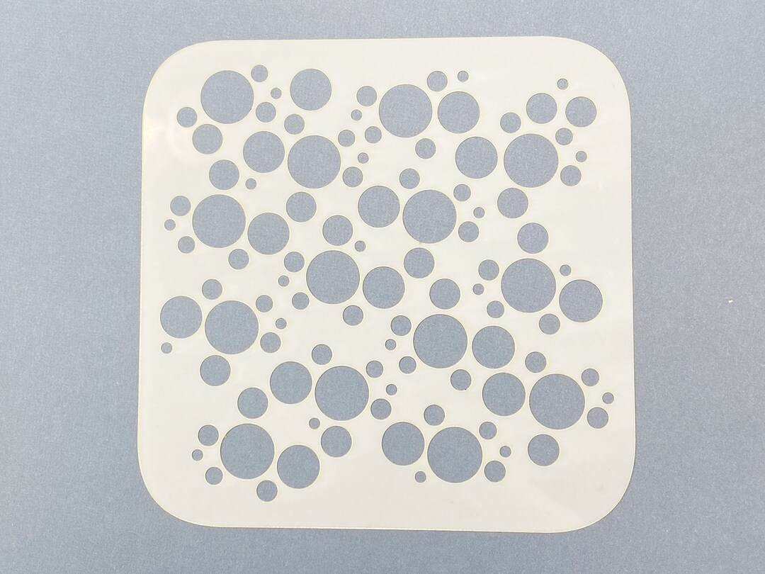 Bubbles Clusters Stencil - Etsy