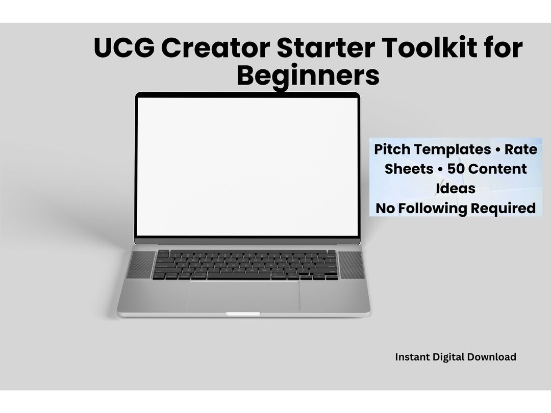 UGC Creator Starter Toolkit for Beginners | Pitch Templates, Rate Sheet ...
