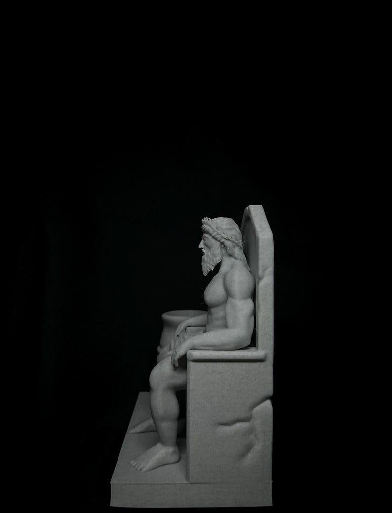 Zeus Greek God Statue – Greek Mythology Sculpture – Classical Modern ...