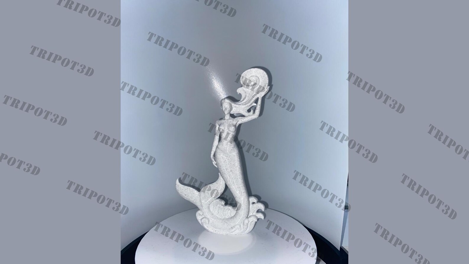 Marble Mermaid Statue STL | 3D Printable Sea Goddess (digital Download ...