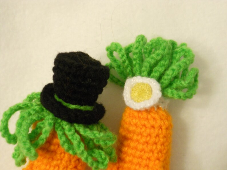 Hugging Carrots, Crocheted - Etsy