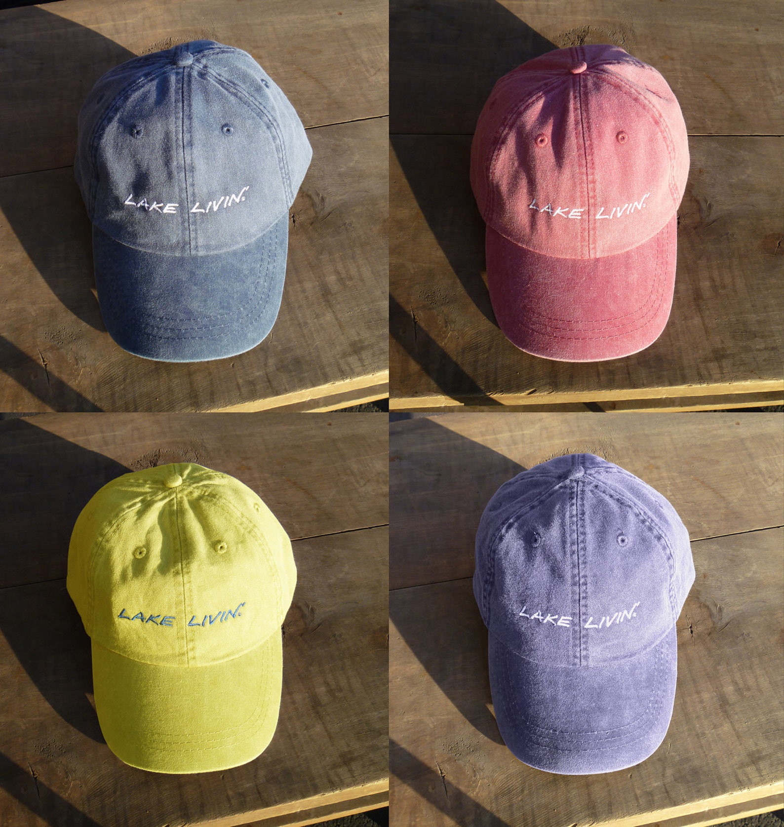 Lake Livin' Embroidered Cap - Etsy