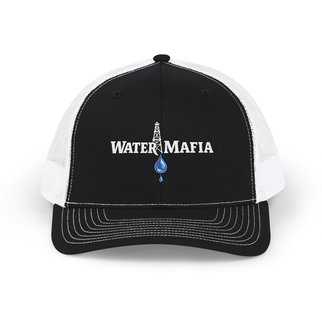 Water Mafia Drip Logo Cap | Embroidered Trucker Snapback - Etsy
