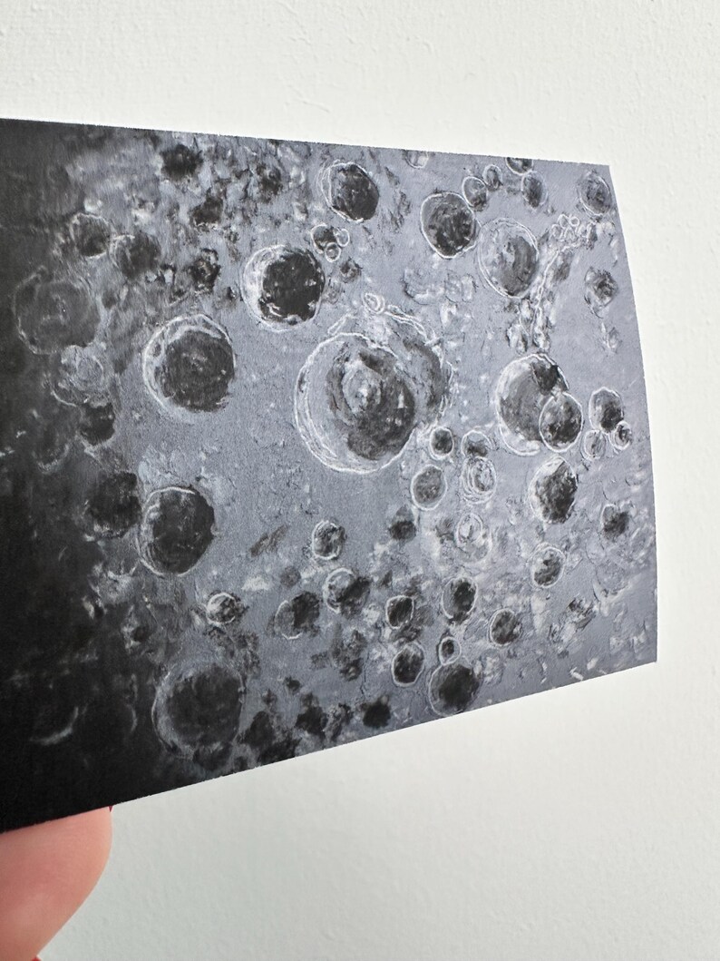 ACEO Print Moon Artemis 2 Space Mission Copy Moon Joy Vavilov Crater ...