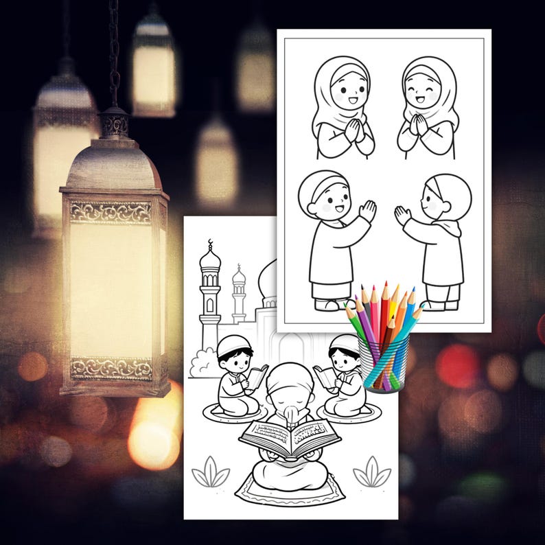 Ramadan Colouring Book for Kids | Islamic Activity Pages (PDF Download ...