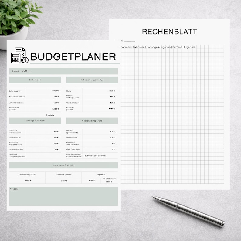 Budget Planner PDF – Where Does My Money Go? | Monthly Budget and ...