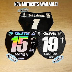 Custom ODI & Motocuts Plate Decals - With Avarrix Vinyl and Laminate ...