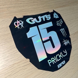 Custom ODI & Motocuts Plate Decals - With Avarrix Vinyl and Laminate ...
