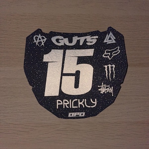 Custom ODI & Motocuts Plate Decals - With Avarrix Vinyl and Laminate ...