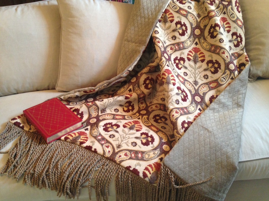 Moroccan Throw Blanket, Luxurious Mediterranean Tapestry, Ancient Old ...