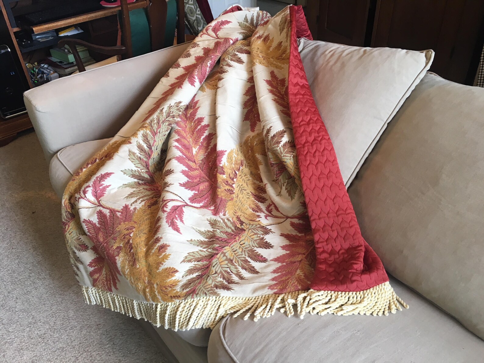 Designer Throw Blanket Garden Ferns Florals Warm Unique - Etsy