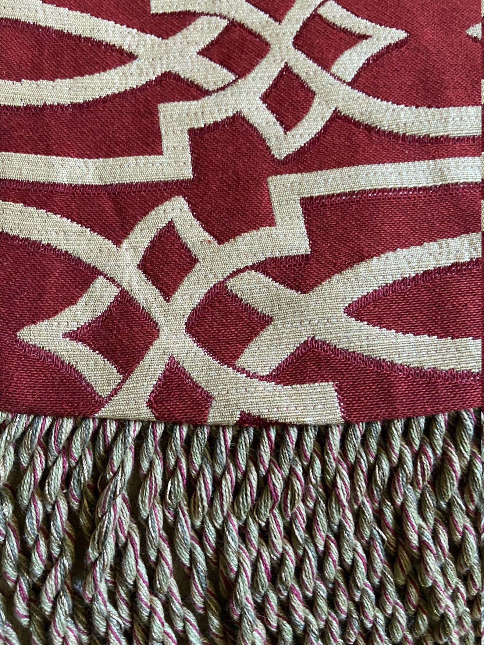 Red White Geometric Throw Blanket Medium Weight Contemporary - Etsy