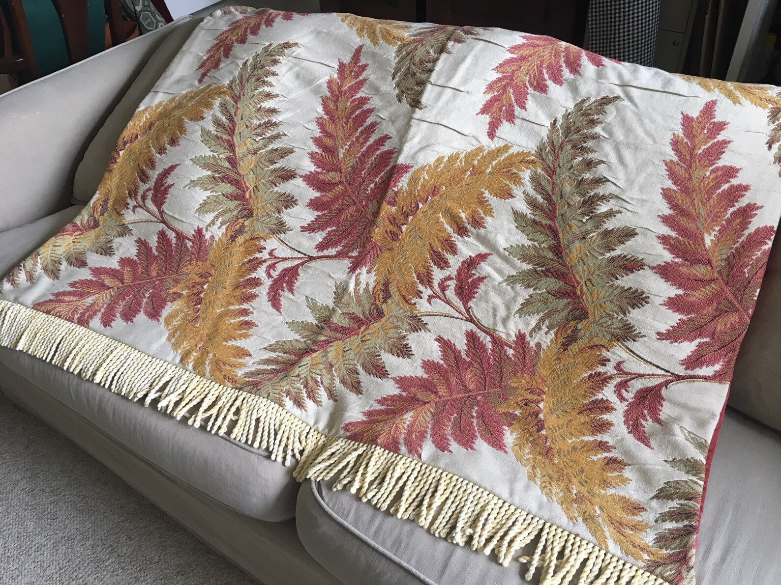 Designer Throw Blanket Garden Ferns Florals Warm Unique - Etsy