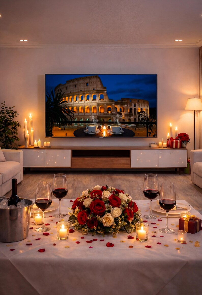 Rome Colosseum Night Coffee – Cozy European Cafe Animated Background ...