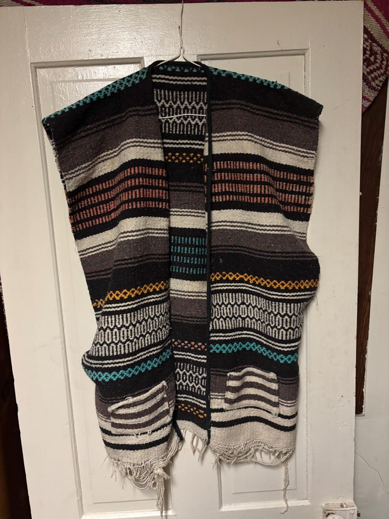 Vintage Serape Vest - Etsy