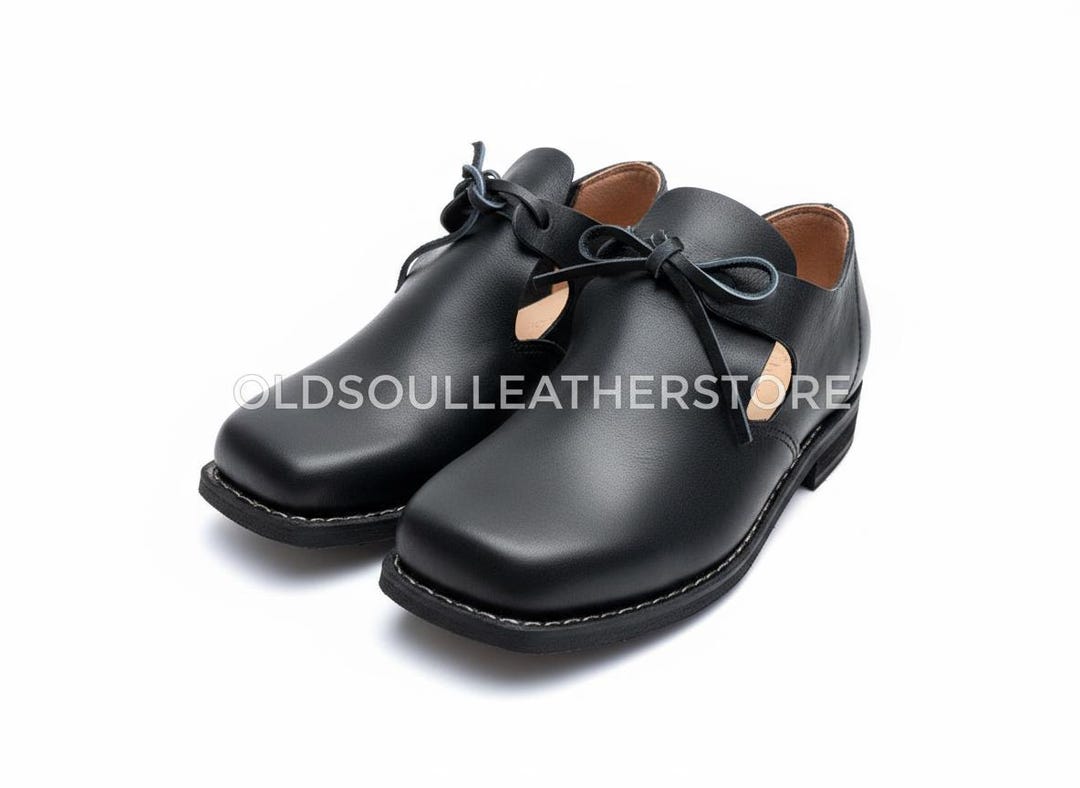 17th Century Handmade Leather Shoes | 1600s Historical Footwear ...