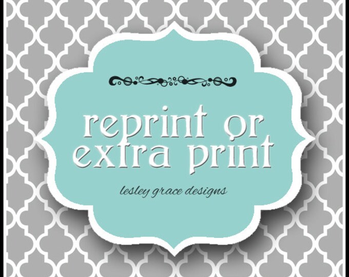 Reprint or Additional Copies - Etsy