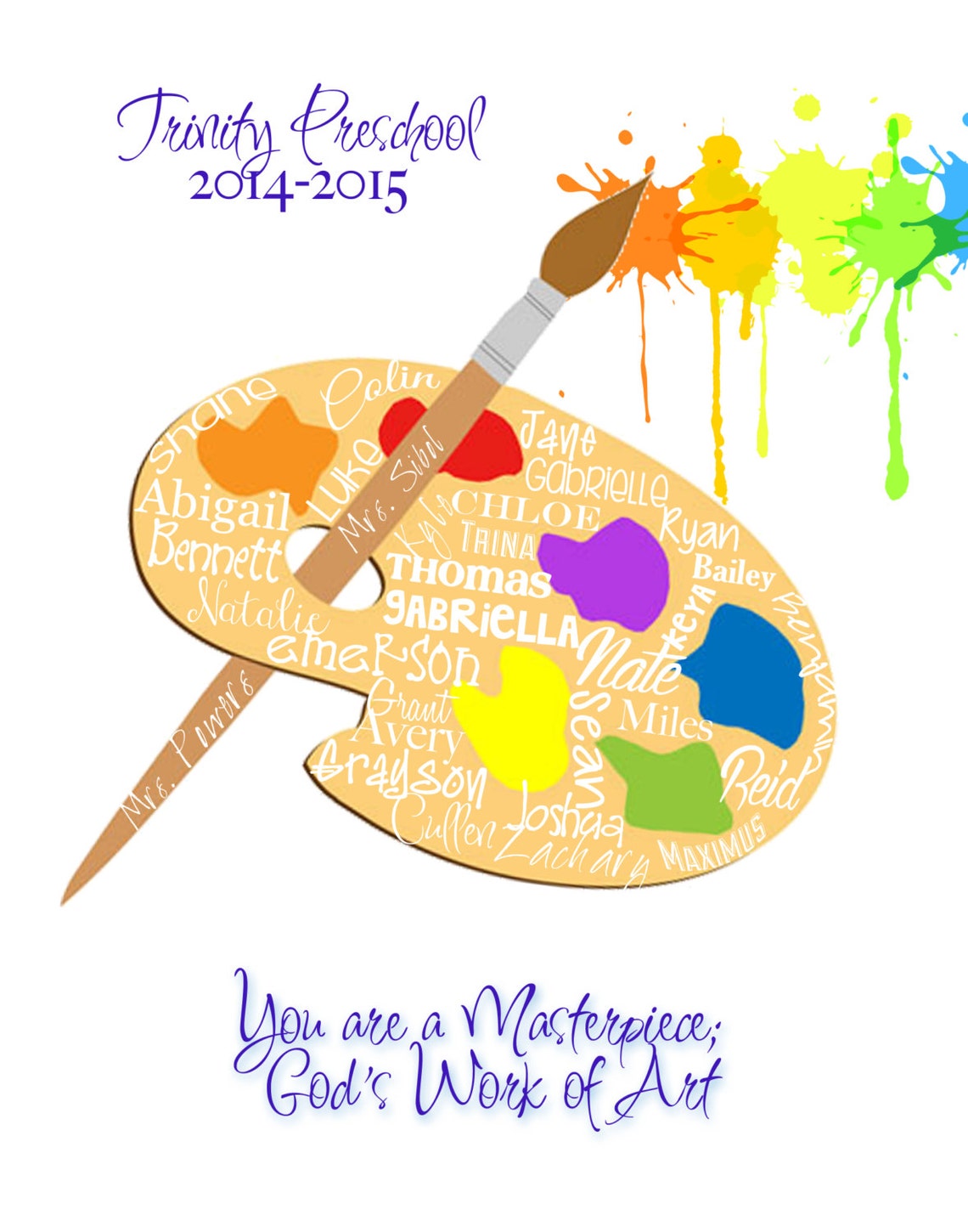 PRINTABLE Teacher Art Print Typography Art Personalized - Etsy