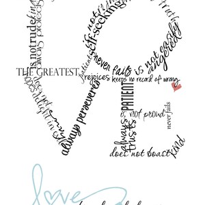 LOVE is ... Typography Art Digital File - Etsy