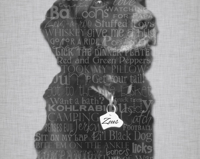 Beloved Pet... Typography, Various Sizes - Etsy