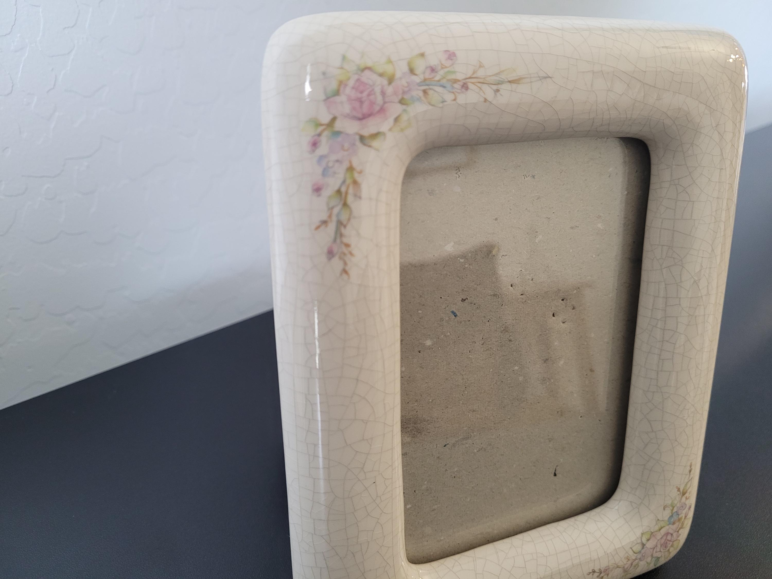 Ceramic Photo Frames Vintage 80s You Choose Terragraphics Floral or ...