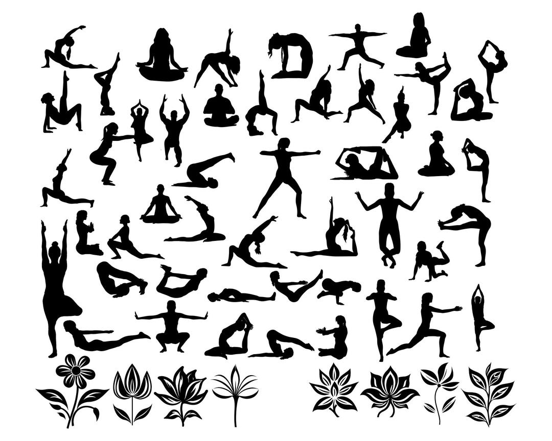 Yoga Svg Bundle, Yoga Svg Cut Files for Cricut, Meditation Svg, Yoga ...