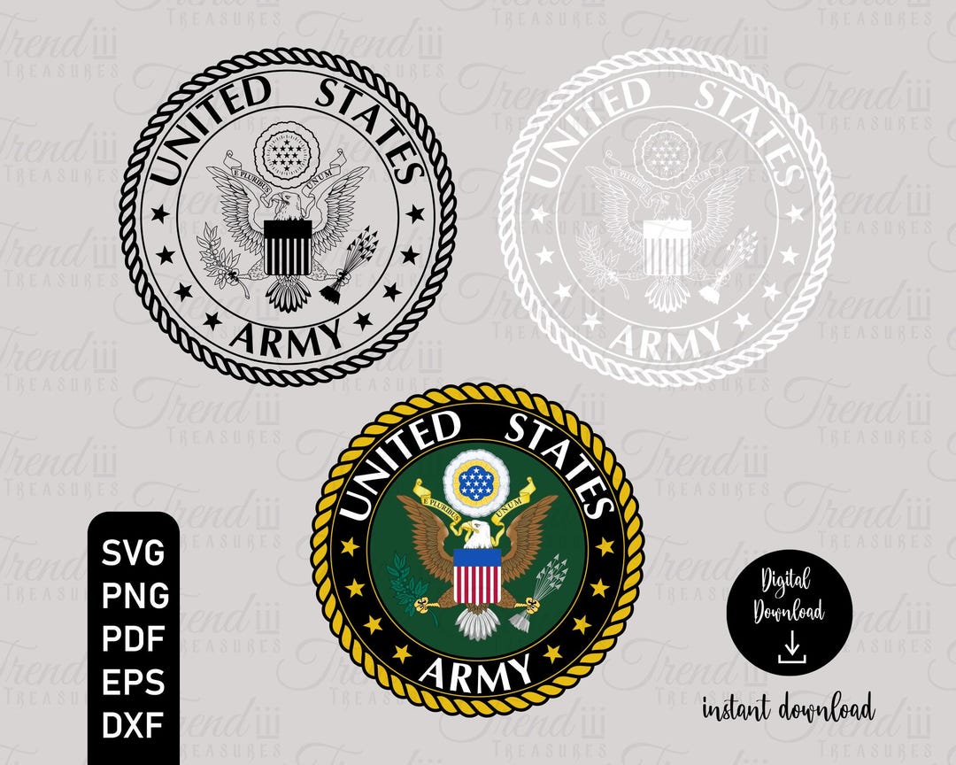 US Army Logo Svg, Craft Badge, Patriotic Svg, USA Military Svg,us ...