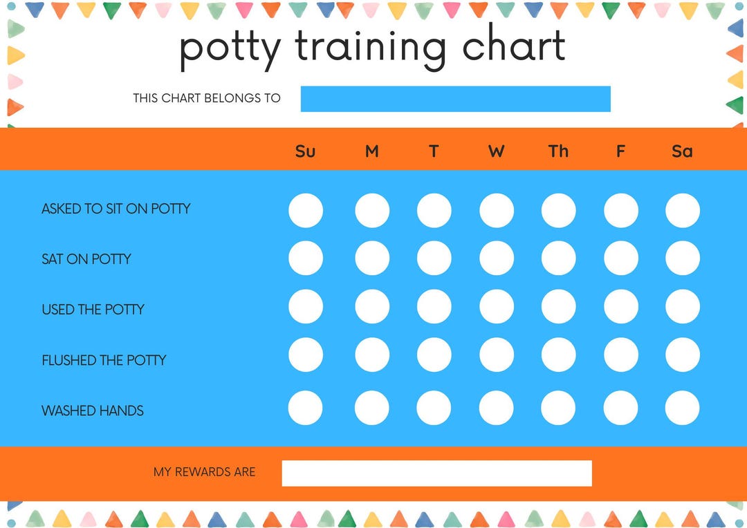 Potty Training Planner/chart - Etsy