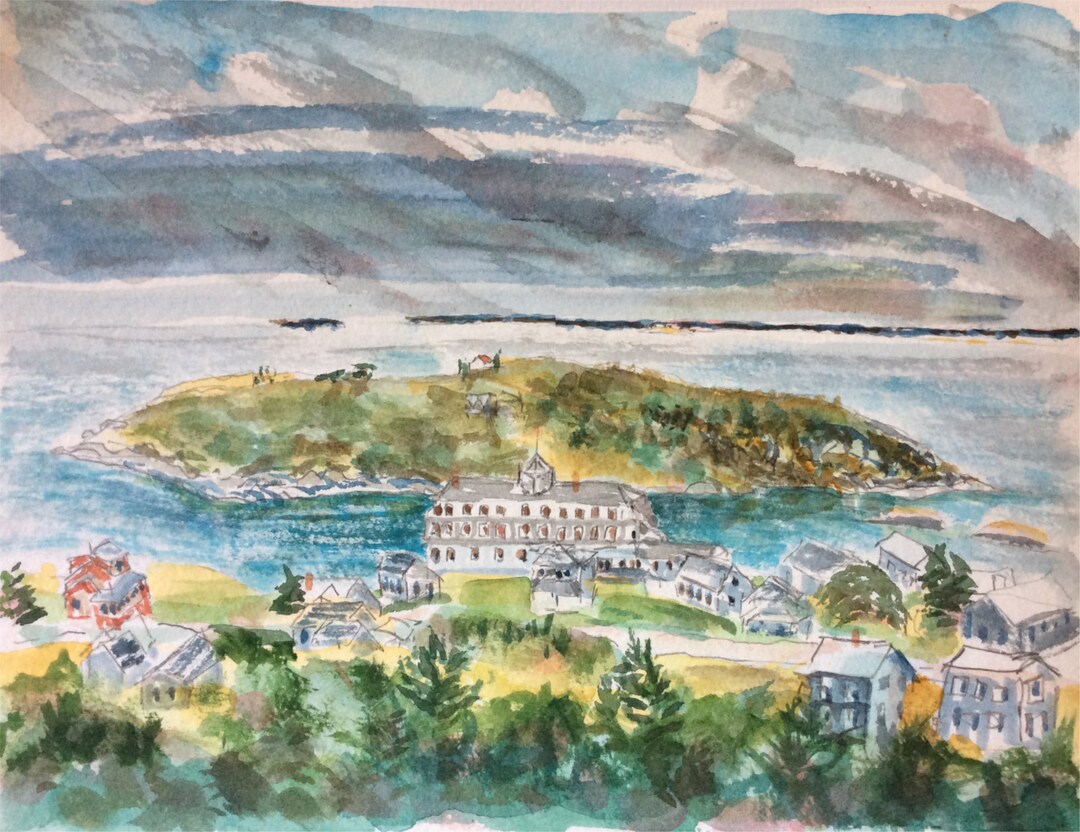Monhegan Harbor; Limited Edition Archival Print - Etsy