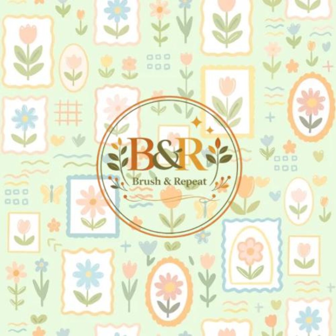 Spring Floral Seamless Pattern | Pastel Folk Flower Fabric Design ...