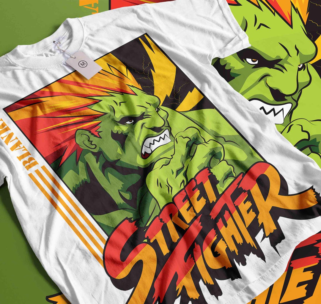 Jimmy Blanka Street Fighter 2 Anime T-shirt - Etsy