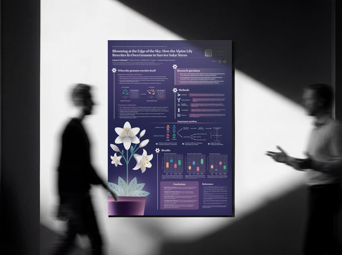 Modello di poster scientifico in formato A0 verticale / Modificabile in ...