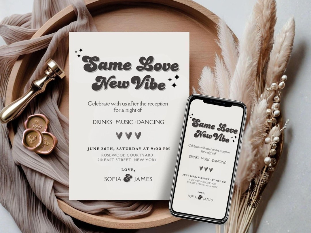 Editable Wedding After Party Invitation Template After Party Wedding ...