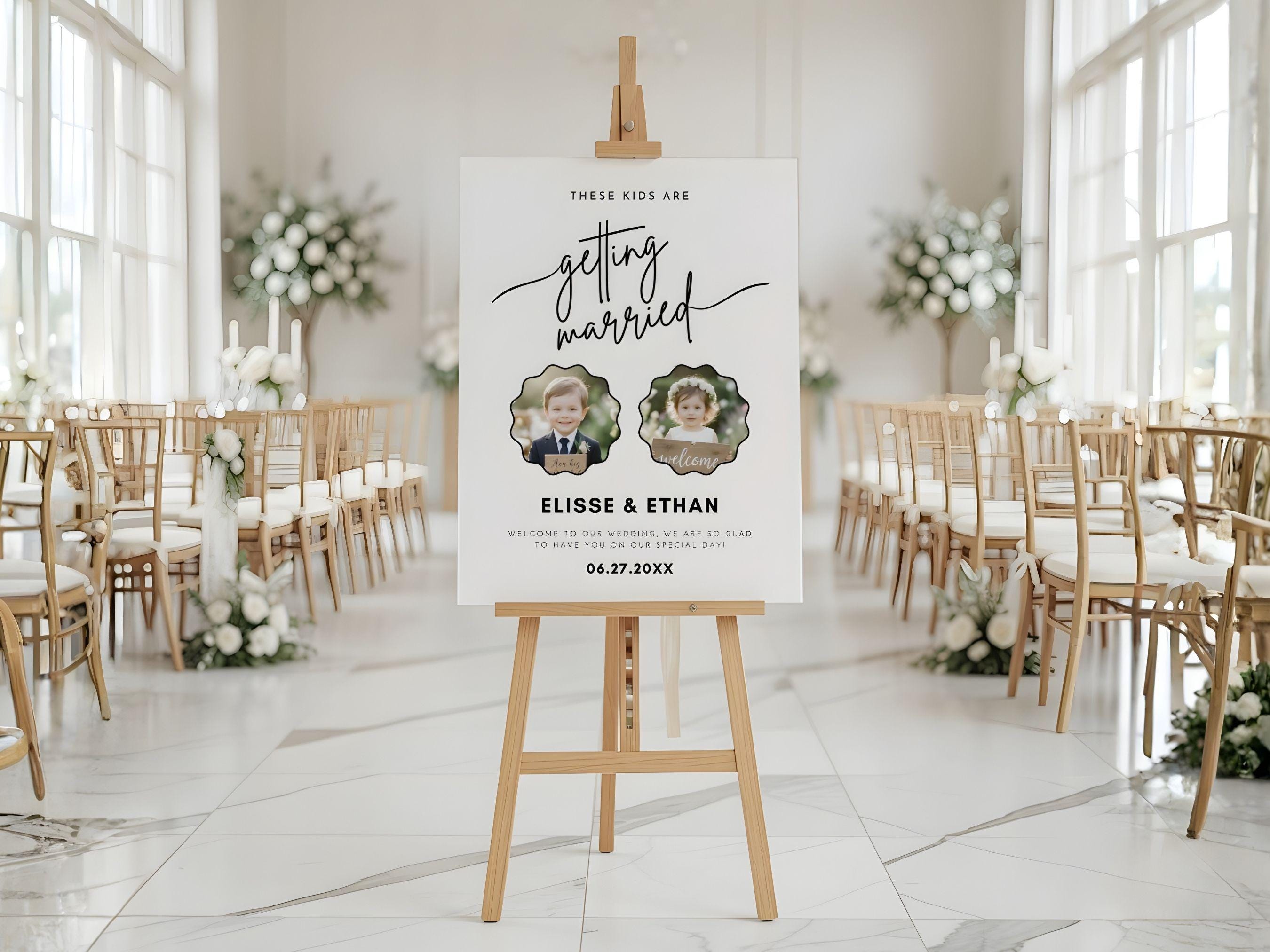 Custom Reception Welcome Sign Couple Poster Banner Funny Childhood ...