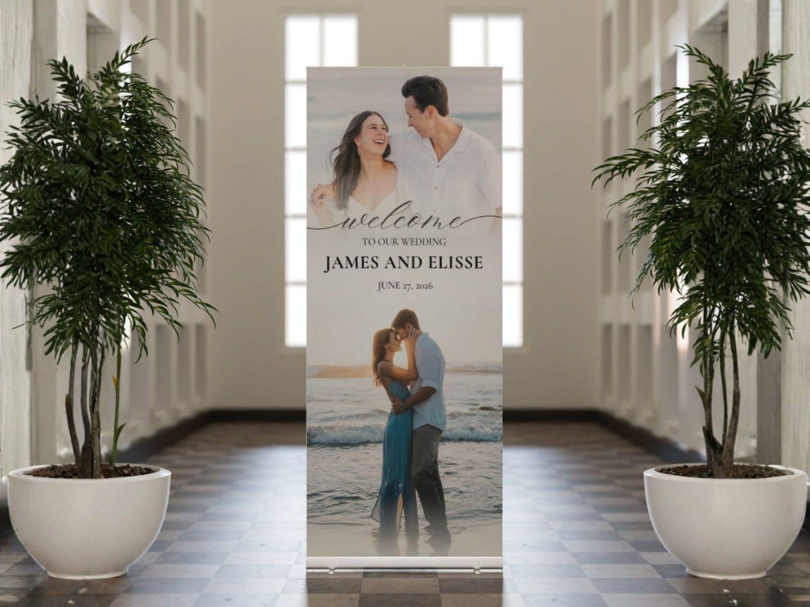 Retractable Sign Pull up Banner Retractable Standing Banners Wedding ...